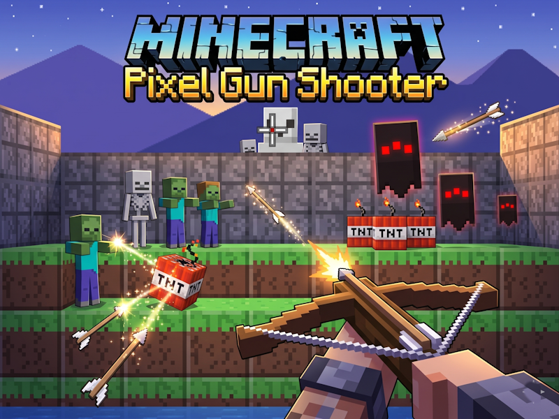 Minecraft Pixel Gun Shooter 🕹️ Juega en línea en SGameS