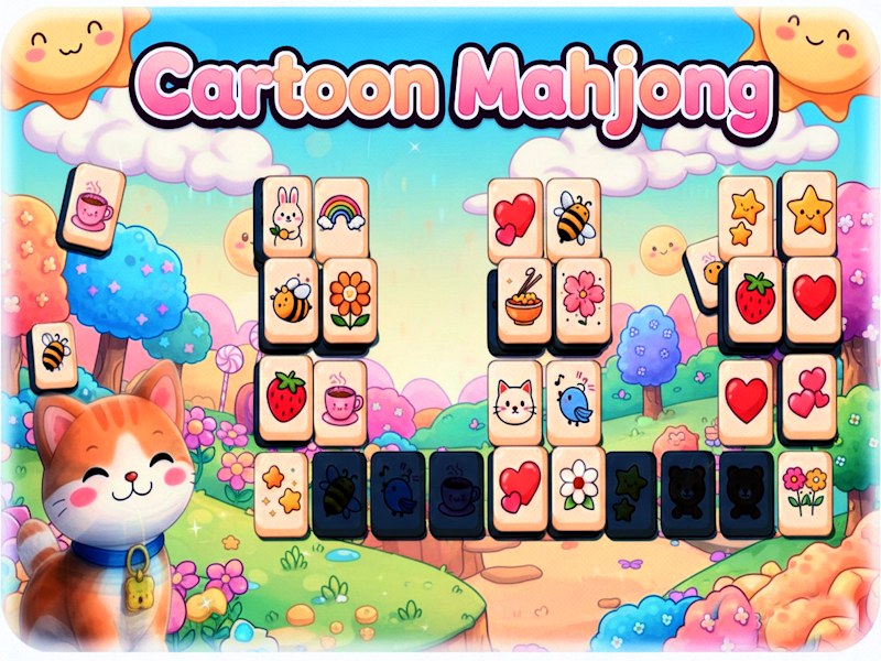 Cartoon Mahjong 🕹️ Juega en línea en SGameS