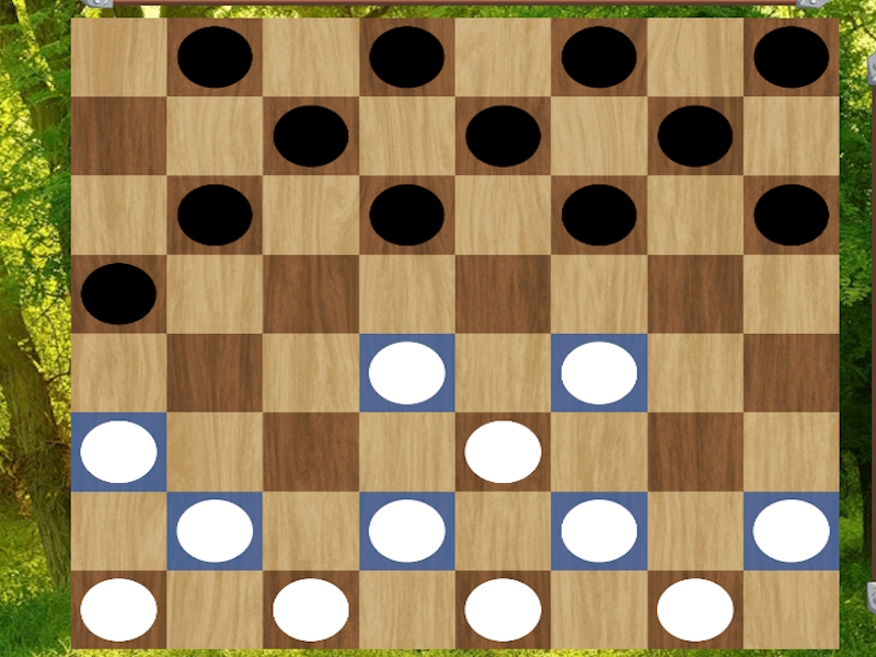 Classic Checkers: Forest 🕹️ Juega en línea en SGameS