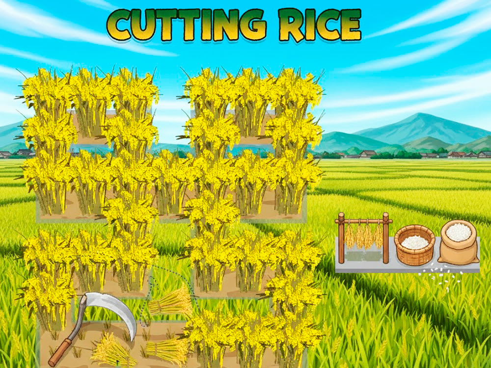 Cutting Rice 🕹️ Juega en línea en SGameS