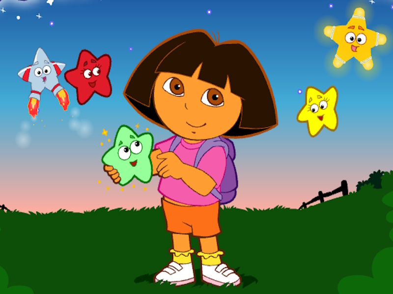 Dora The explorer Dora's Star Catching 🕹️ Juega en línea en SGameS