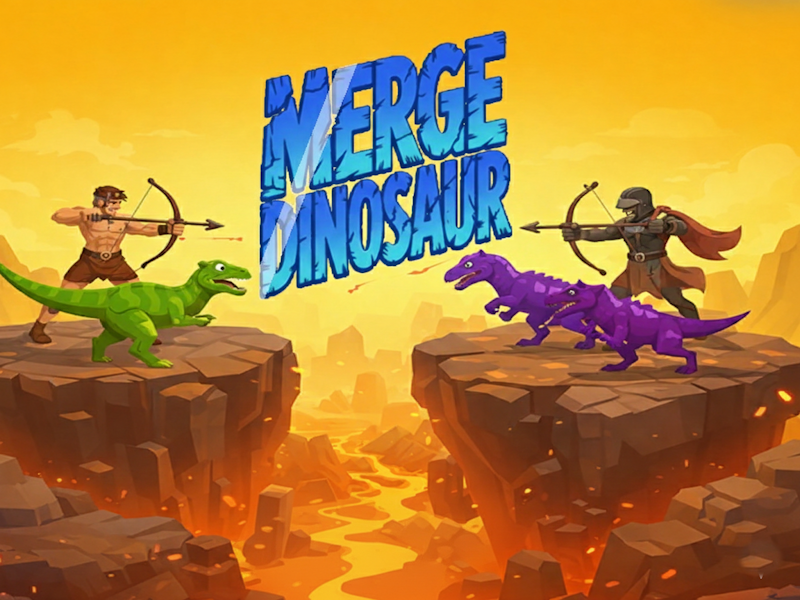 Dinosaur Merge 🕹️ Juega en línea en SGameS