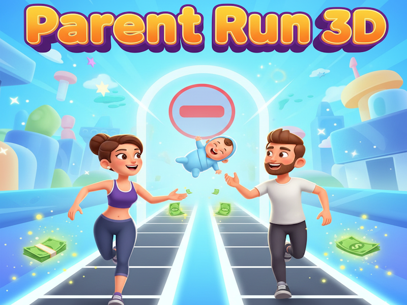 Parent Run 3D 🕹️ Juega en línea en SGameS