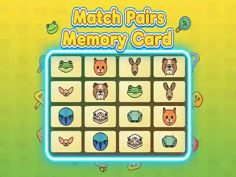 Match Pairs Memory Card 🕹️ Juega en línea en SGameS
